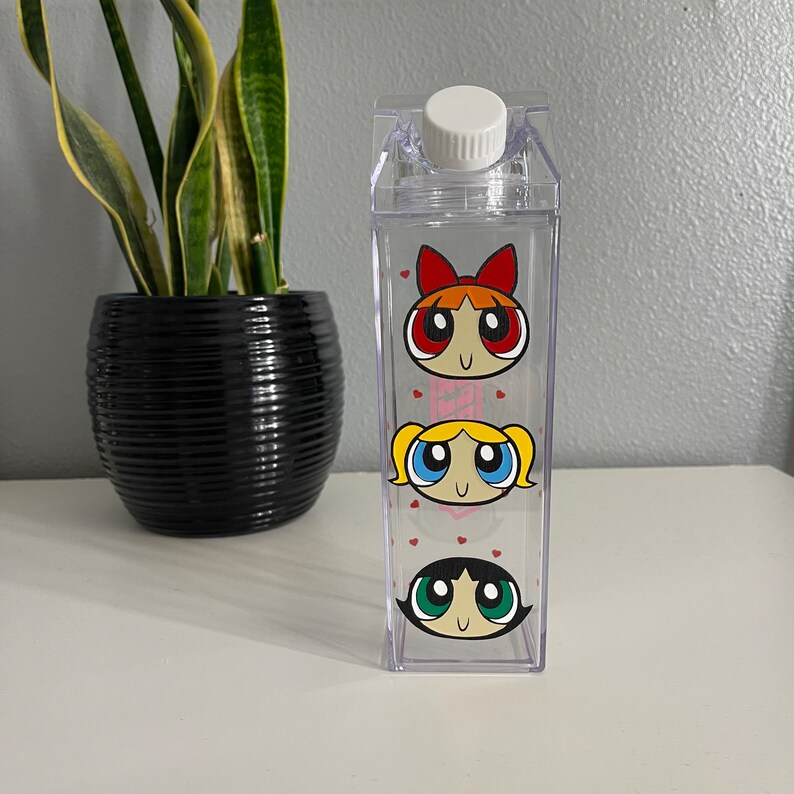 Powerpuff Girls Milk Carton Water Bottle Coffee Cup - Etsy