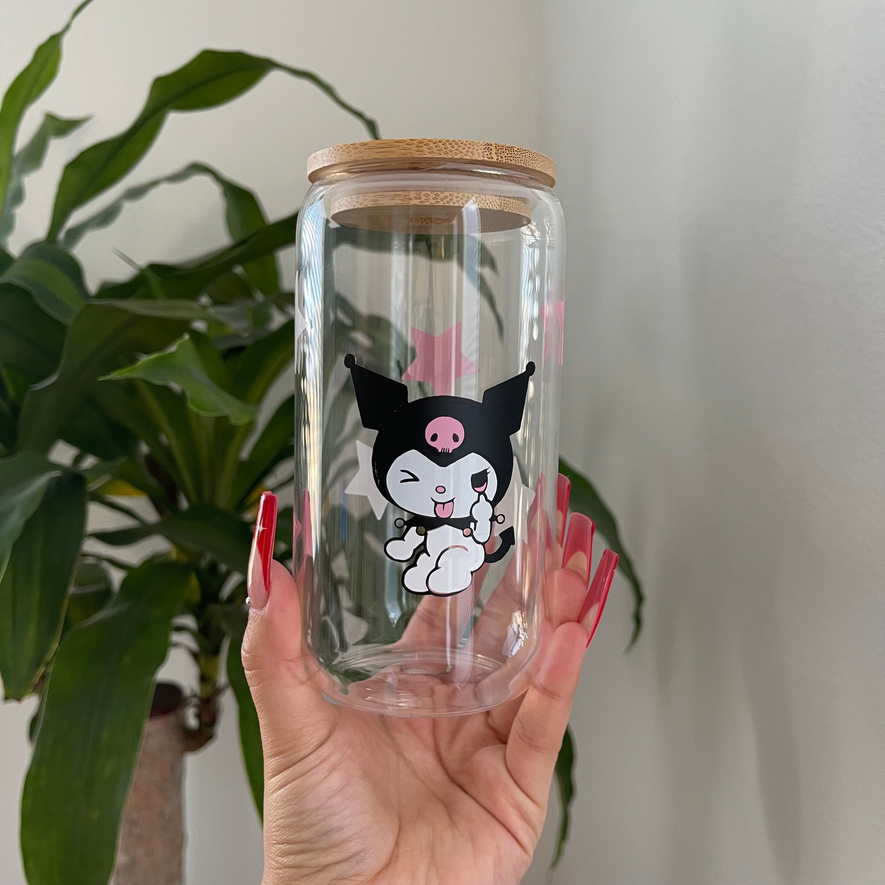 Kuromi Kuromi Cup Glass Cup Coffee Cup Sanrio - Etsy