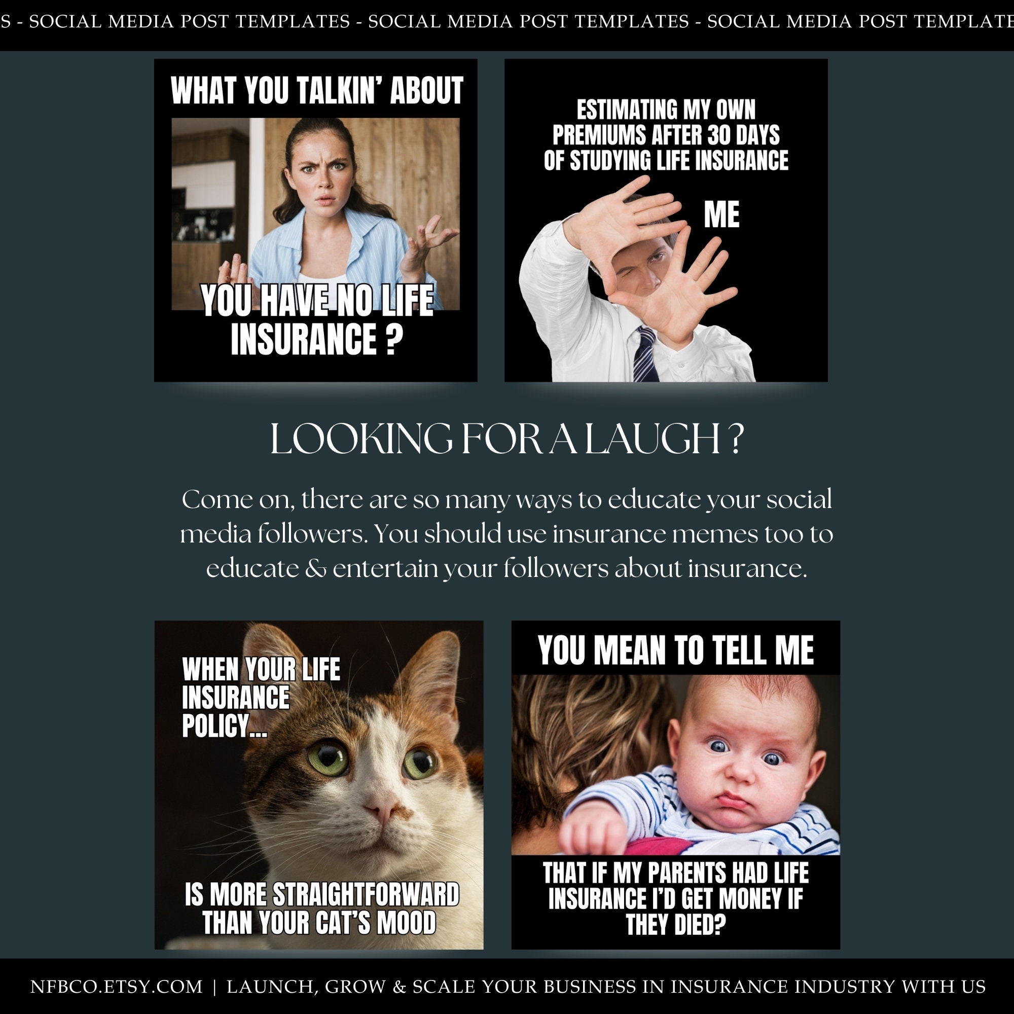 Insurance Memes Funny Jokes Instagram Facebook Post in High Quality JPG ...