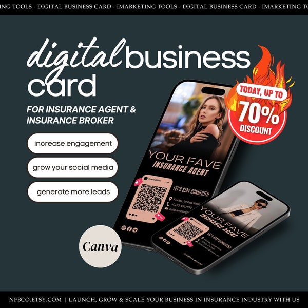 Insurance Agent Business Card Card - Etsy
