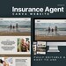 Insurance Agent Canva Website Template, Professional Theme, FREE ...