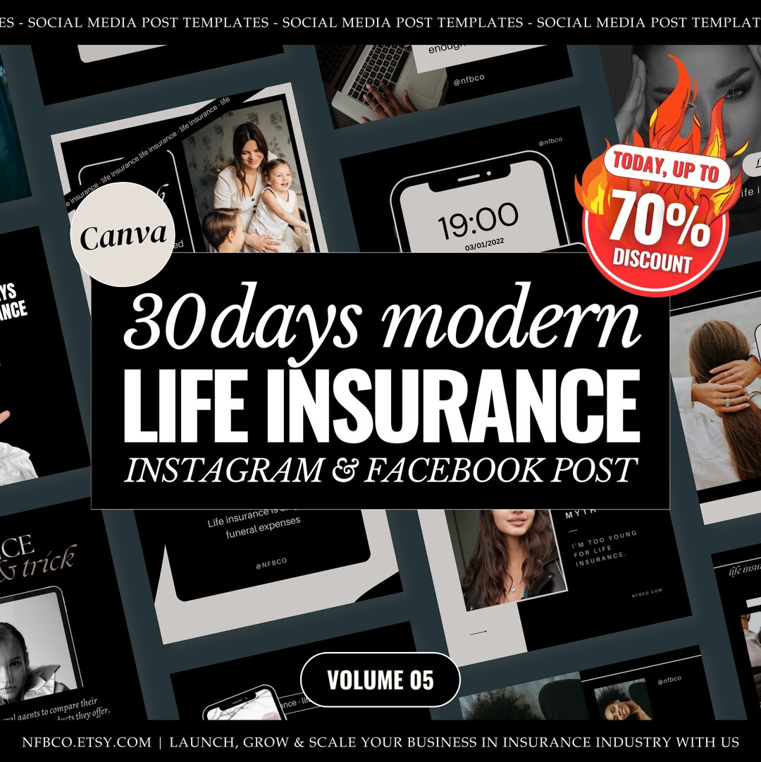 Life Insurance Instagram Post, Insurance Broker Social Media Marketing ...