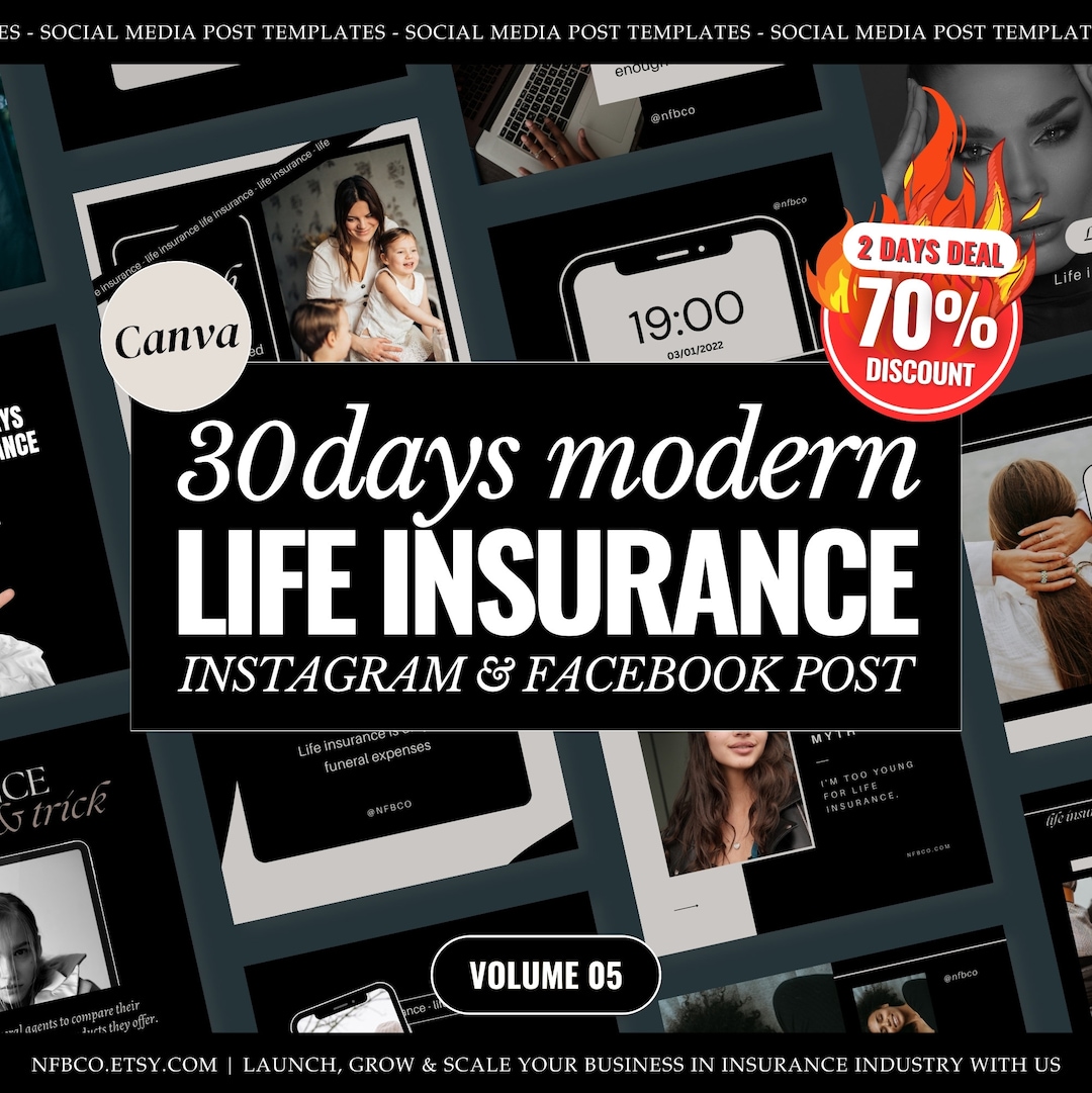 Life Insurance Instagram Post, Insurance Broker Social Media Marketing ...