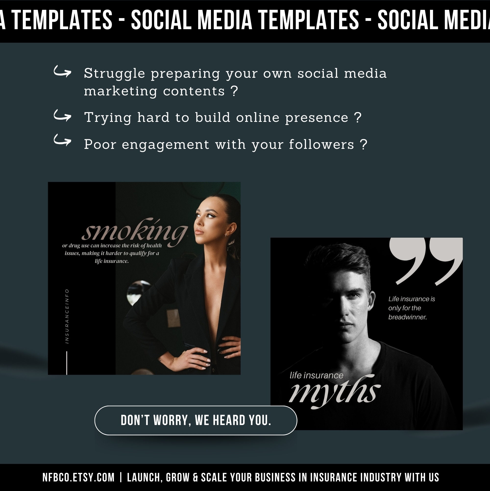 Life Insurance Instagram Post, Insurance Broker Social Media Marketing ...