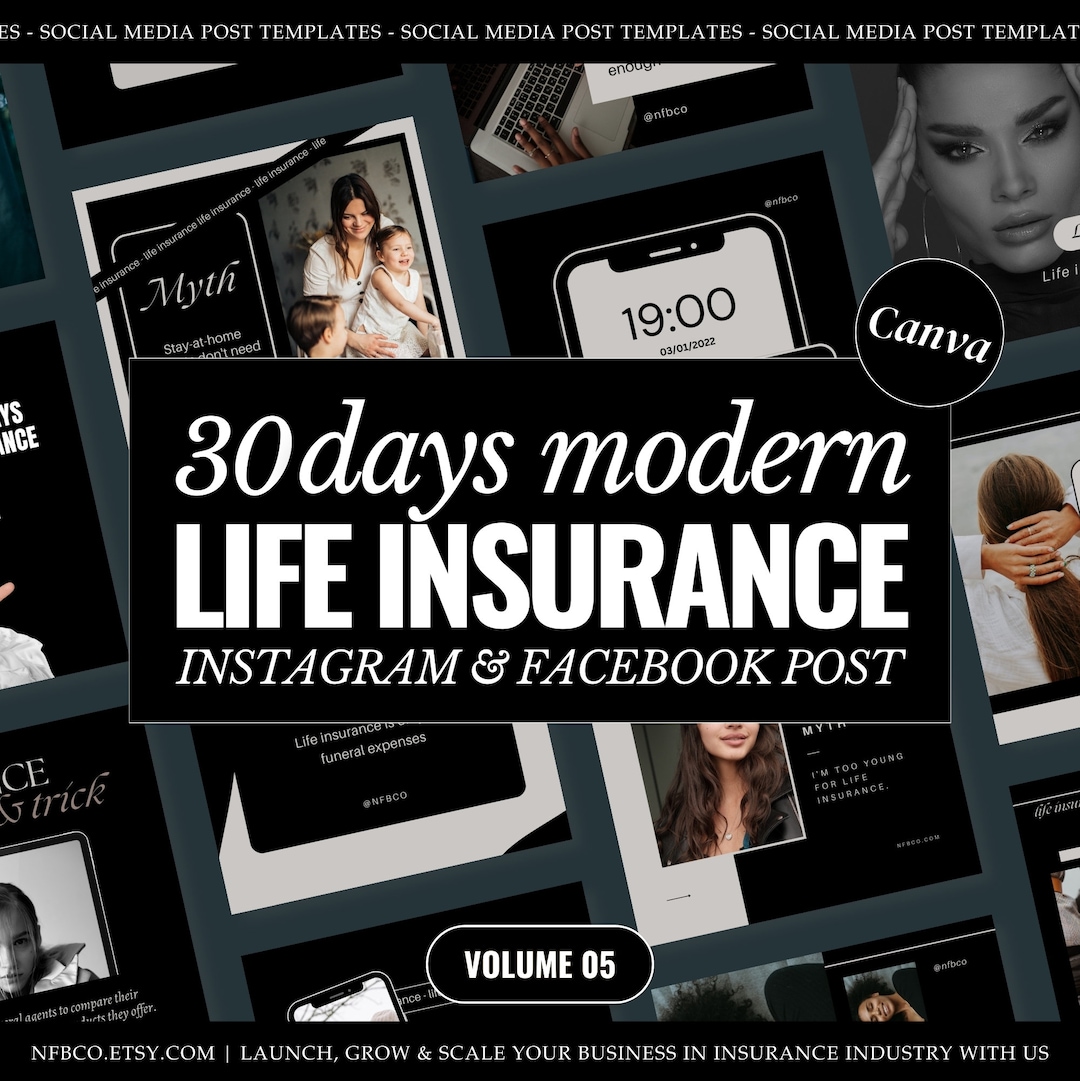 Life Insurance Instagram Post, Insurance Broker Social Media Marketing ...