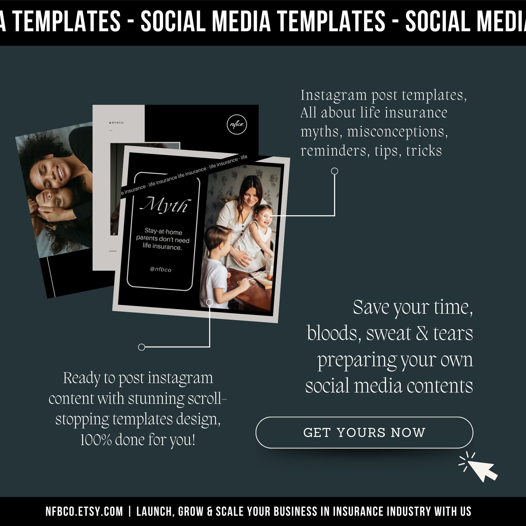 Life Insurance Instagram Post, Insurance Broker Social Media Marketing ...