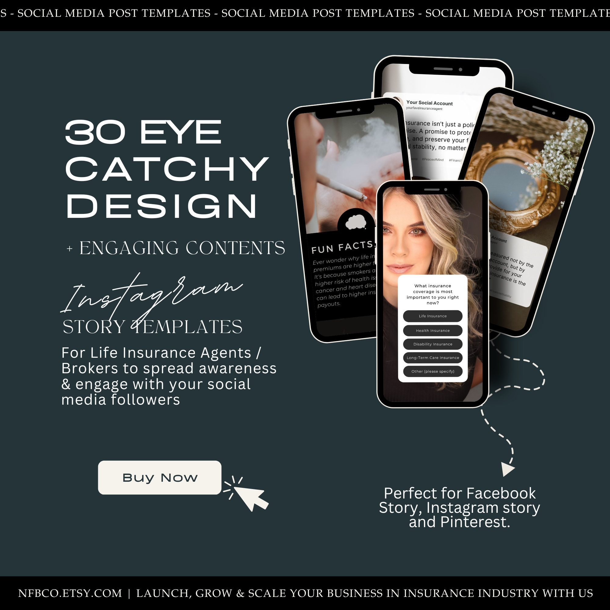 Life Insurance Engaging Instagram Story Content, Life Insurance Social ...