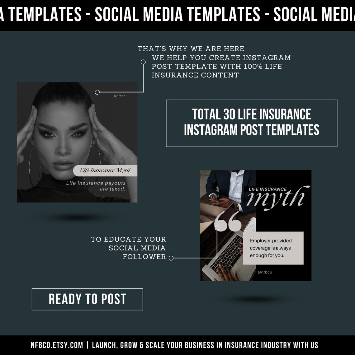 Life Insurance Instagram Post, Insurance Broker Social Media Marketing ...