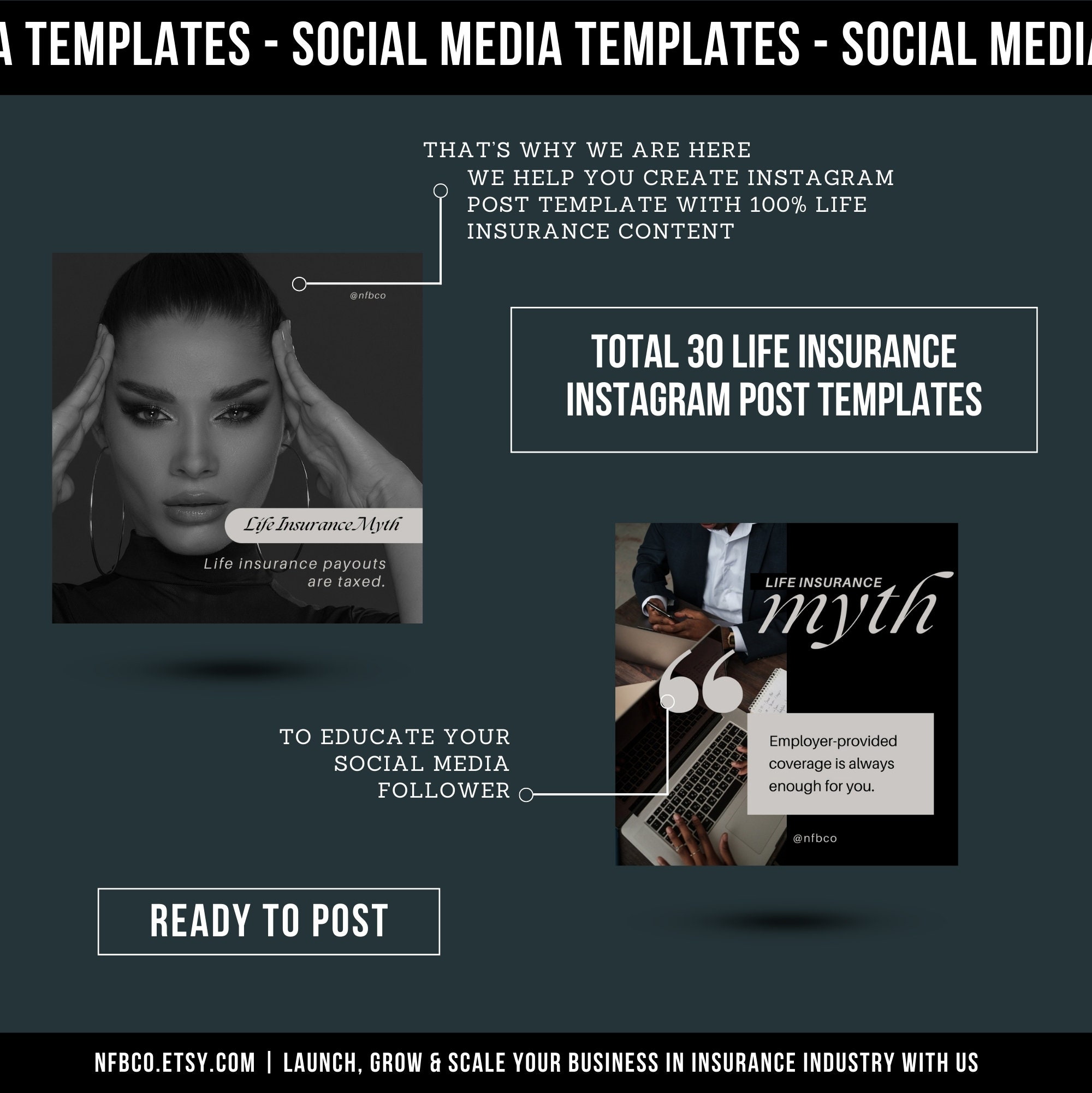Life Insurance Instagram Post, Insurance Broker Social Media Marketing ...