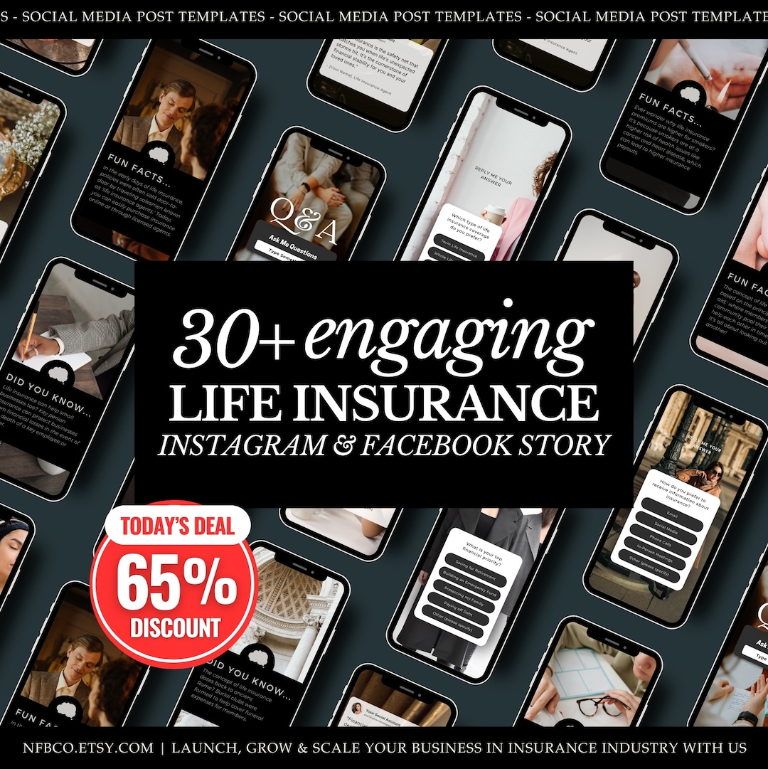 Life Insurance Engaging Instagram Story Content, Life Insurance Social ...