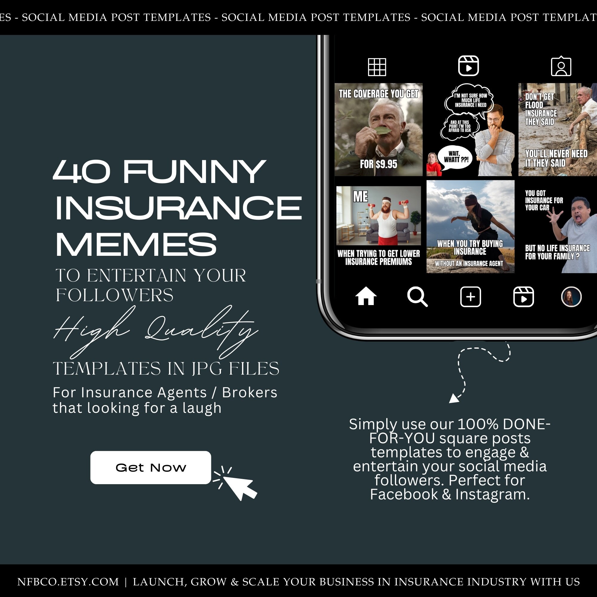 Insurance Memes Funny Jokes Instagram Facebook Post in High Quality JPG ...