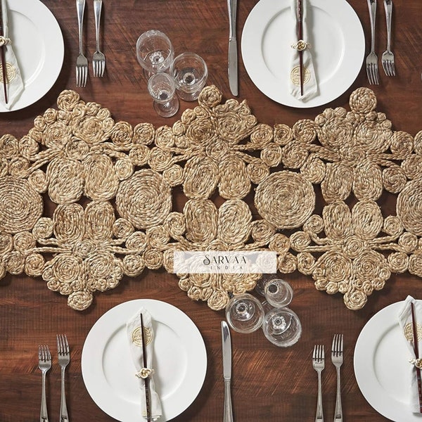 Jute Table Runner - Etsy