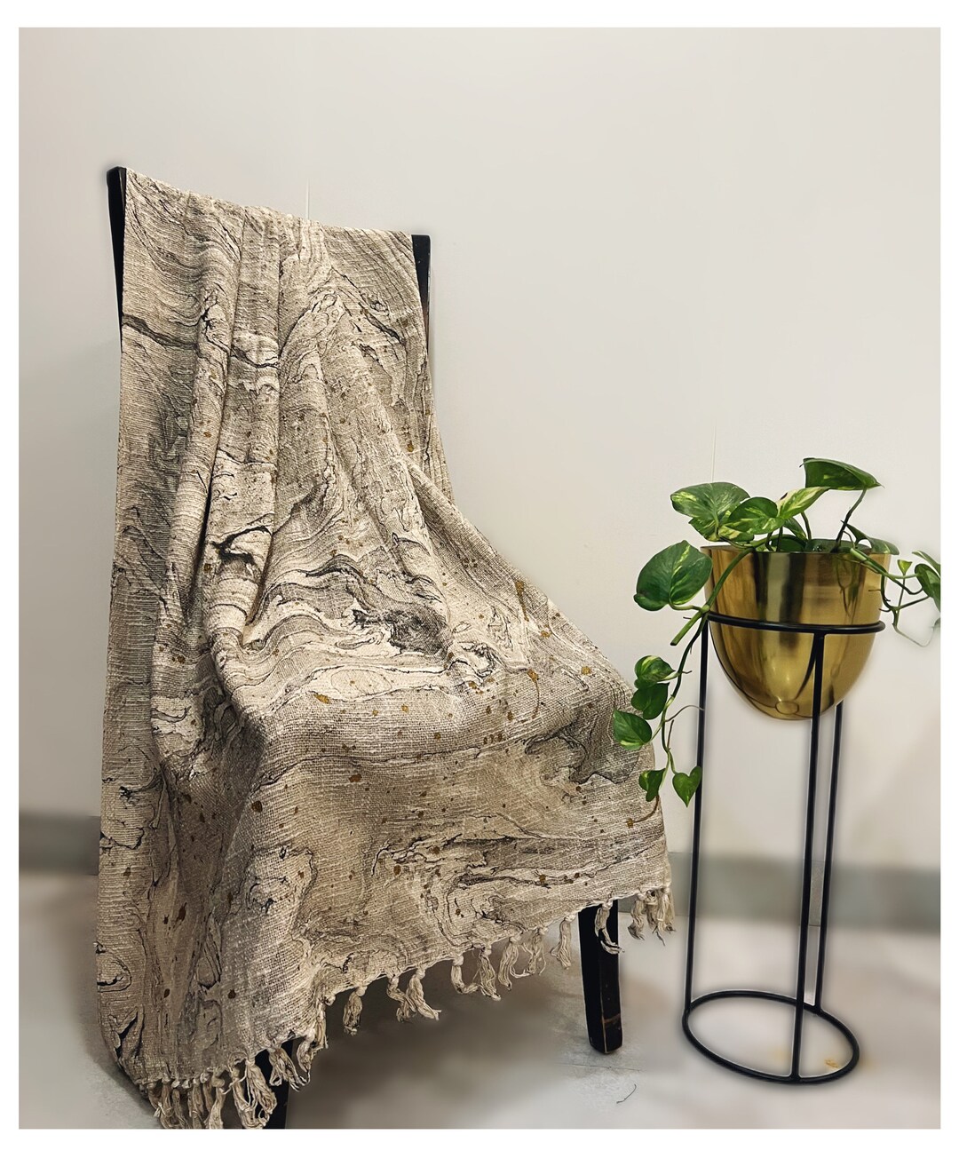 Buy Boho Mud Cloth Throw Blanket With Tassels Hand Loomed, Hand Done ...