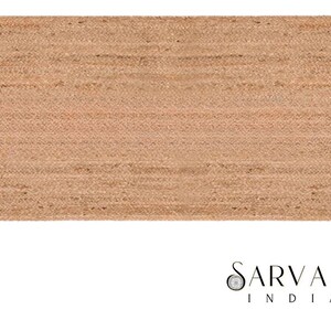 Jute Stairs Runner, Natural Jute Runner Rug, Rustic Style CUSTOM Size ...