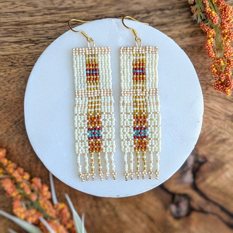Beaded Earrings Handmade - Etsy