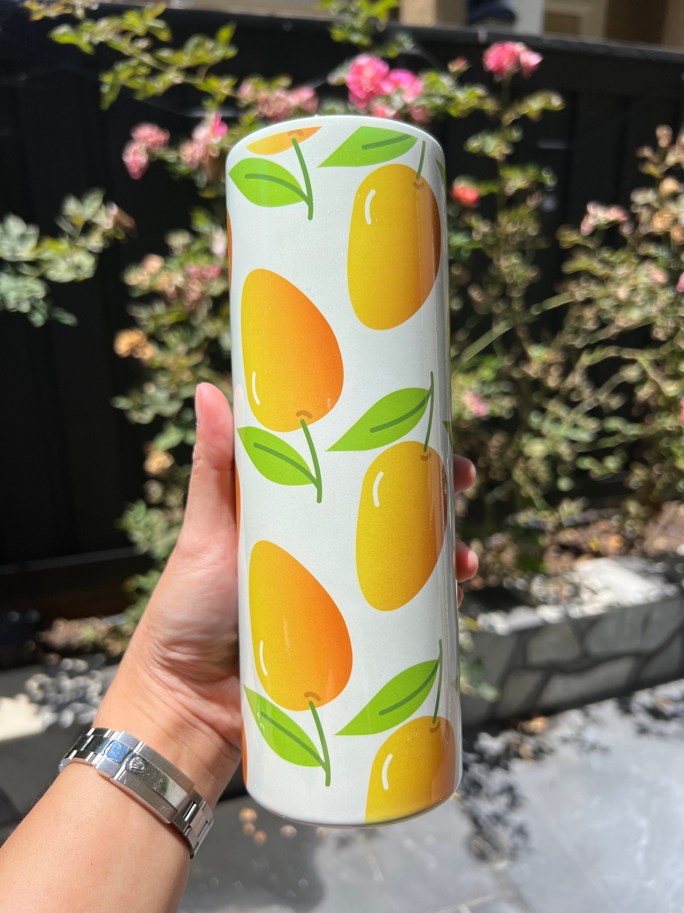 Mango 20 Oz Skinny Tumbler Summer Cups Sublimation Print - Etsy