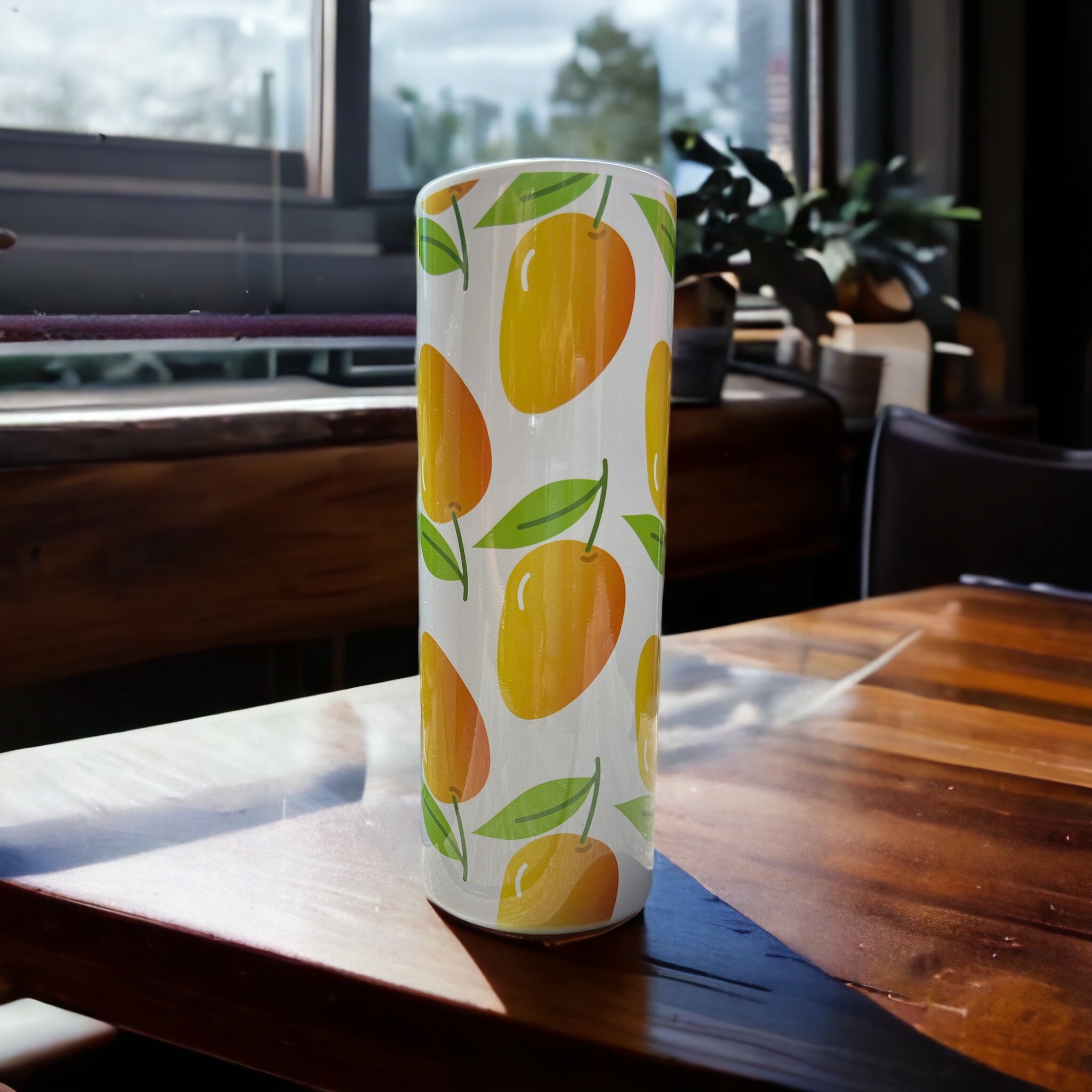 Mango 20 Oz Skinny Tumbler Summer Cups Sublimation Print - Etsy