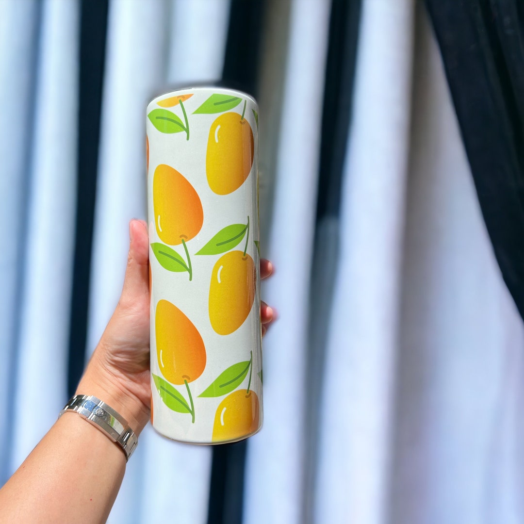 Mango 20 Oz Skinny Tumbler Summer Cups Sublimation Print - Etsy