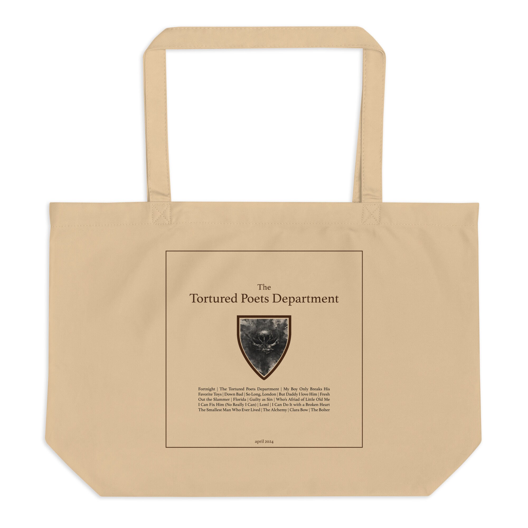 Tortured Poet's Department: Large Organic Tote Bag - Etsy