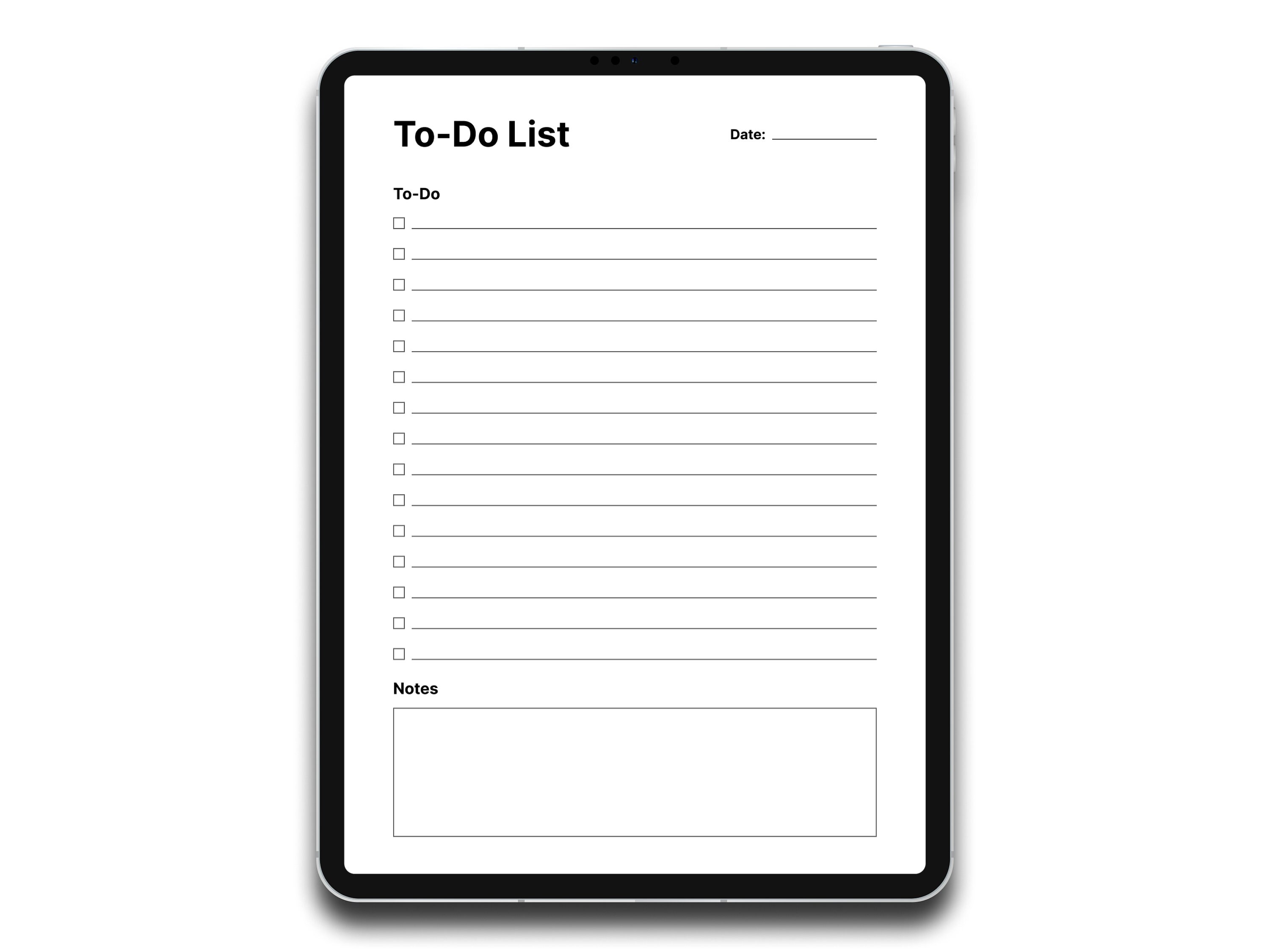 Minimalist To-do List Simple Printable Goals Plan Work - Etsy