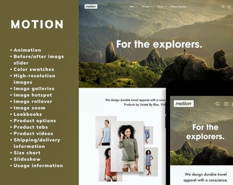 Motion Shopify Theme - Etsy