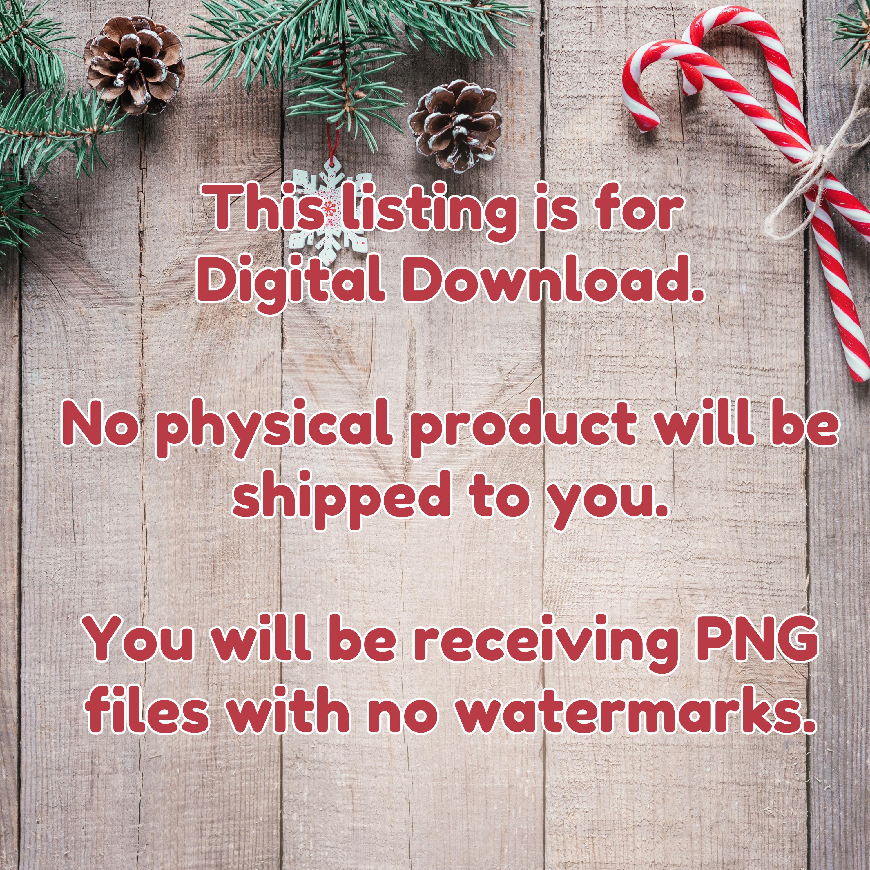 Pink Christmas Clipart: Santa Girl, Tree PNG (digital Download) - Etsy