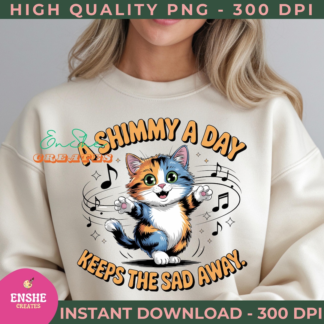 Shimmy Cat PNG Sticker | Dancing Cat Clipart (digital Download) - Etsy