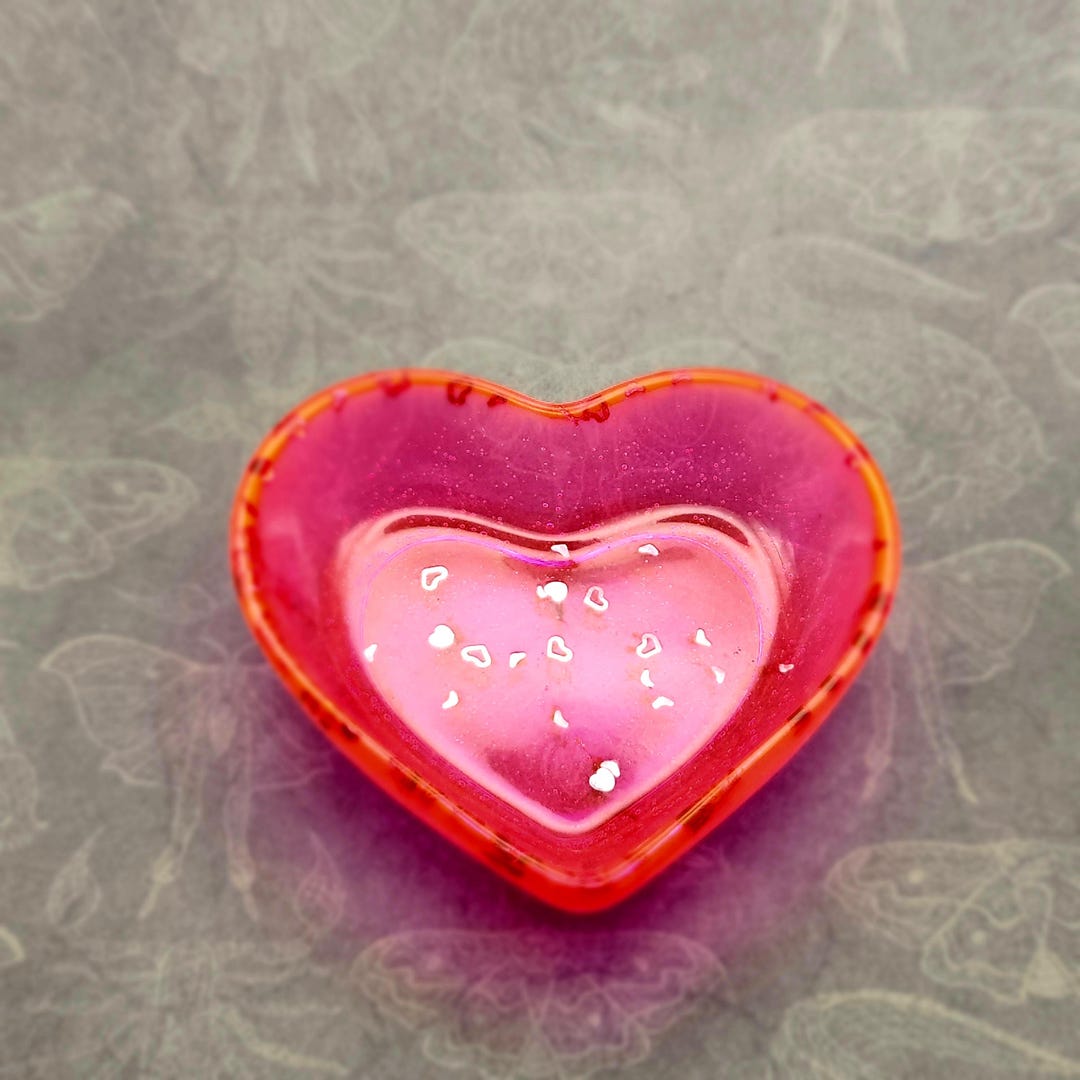Red Heart Dish - Etsy