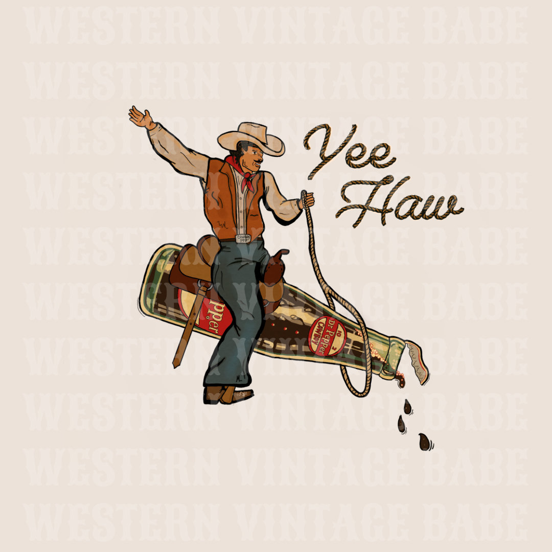 YEE HAW PNG, Cowboy Png, Digital Png, Western Font,western Png, Dr Pep ...