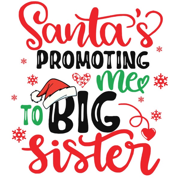 Santas Promoting Me to Big Sister Again - Etsy