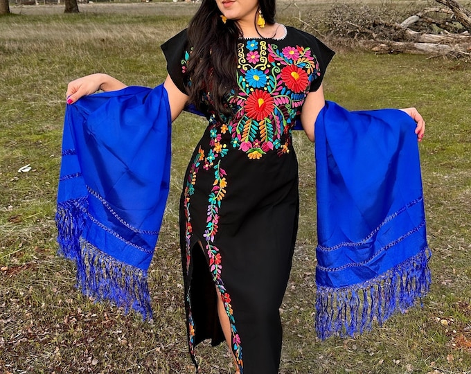 Shawl Mexican Traditional Rebozo Mexican Scarf With Tassels - Etsy