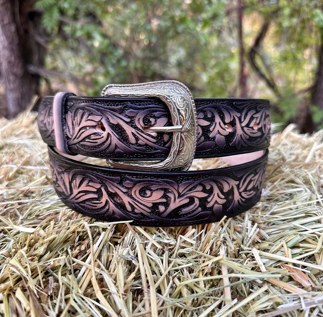 Men's Western Belt Leather Belt Handmade Western Work Belt Western ...