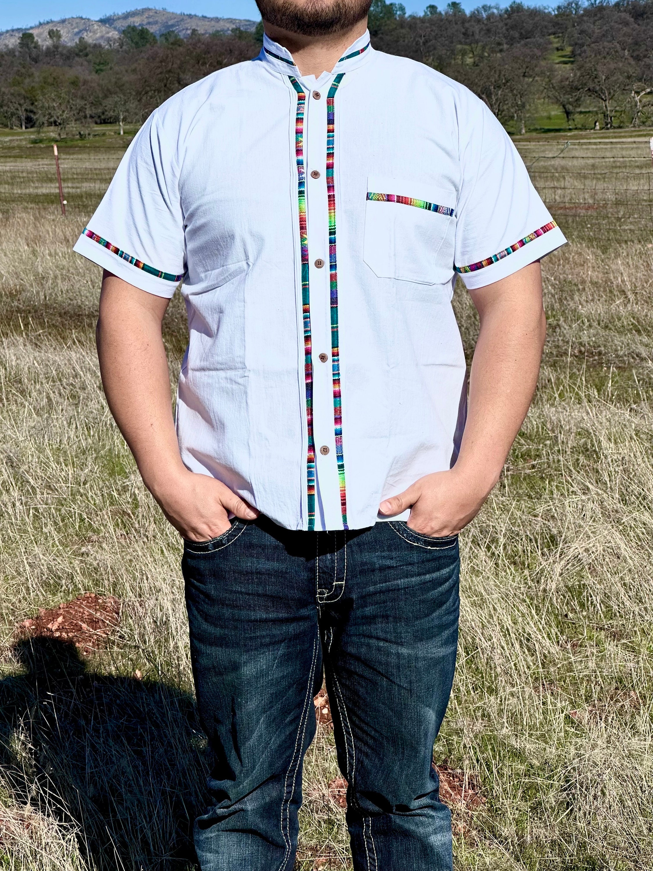Guayaberas Mens Mexican Shirt Men Mexican Traditional Shirt Formal ...