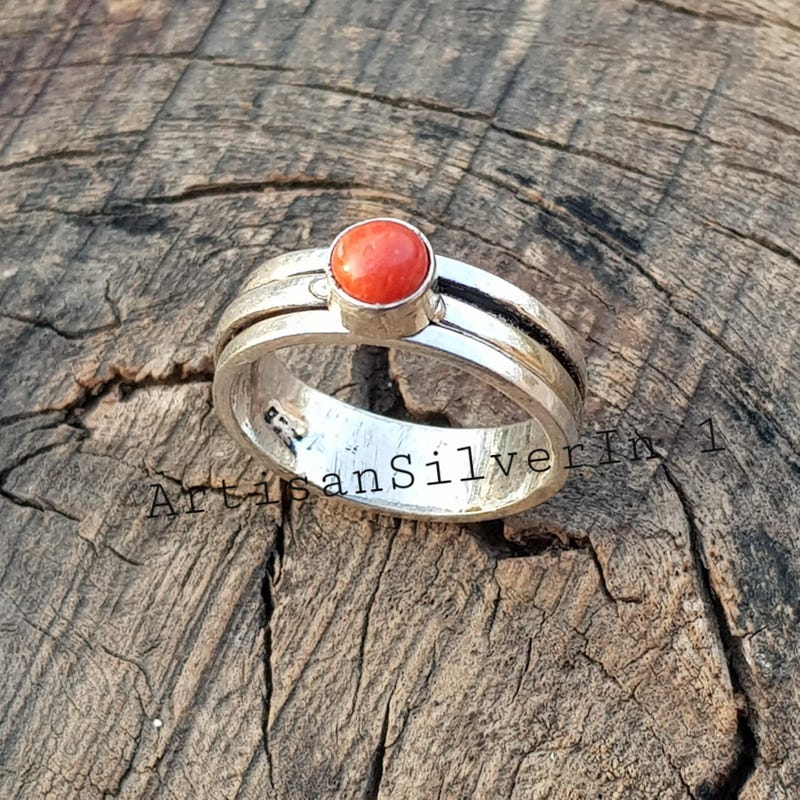 Rustic Silver Ring - Etsy