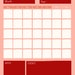 Pink Red Digital Planner Basic Planner, to Do List , Hyperlinked ...