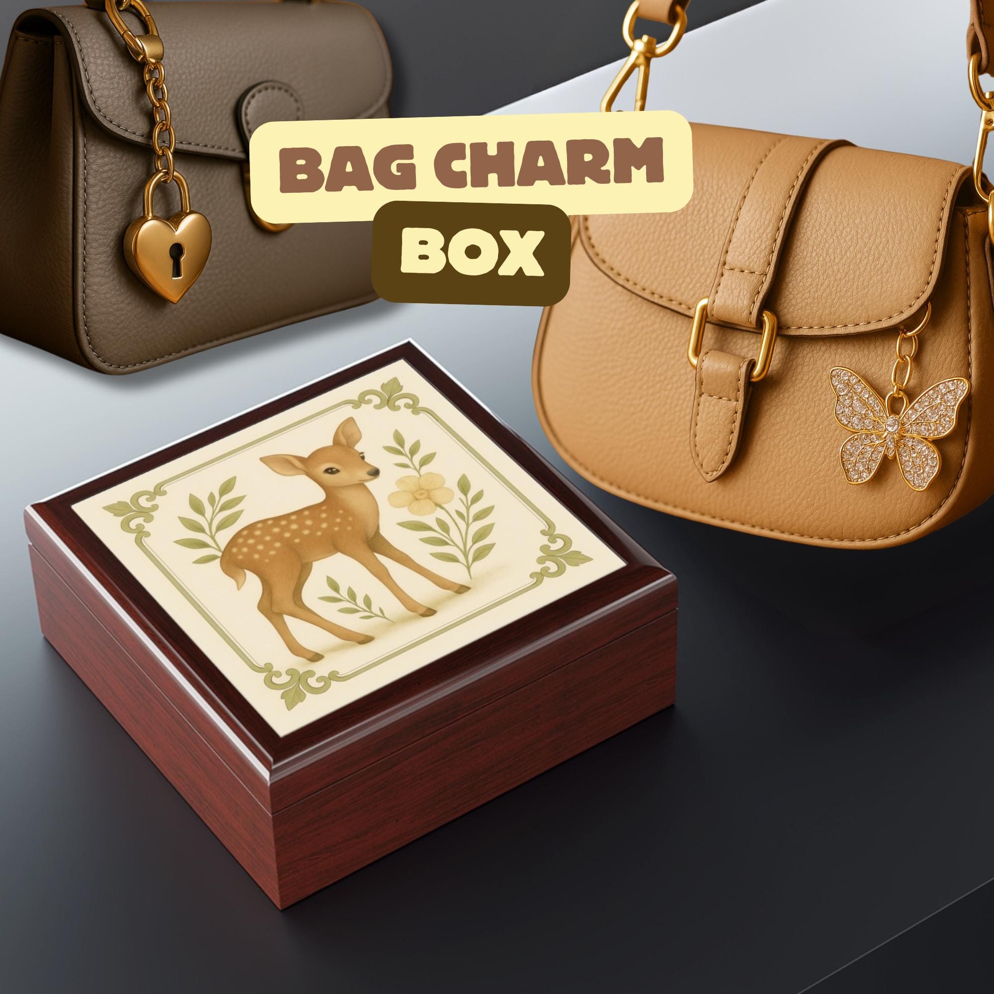 SOFT VINTAGE FAWN Box | Storybook Deer Keepsake | Gender-neutral ...