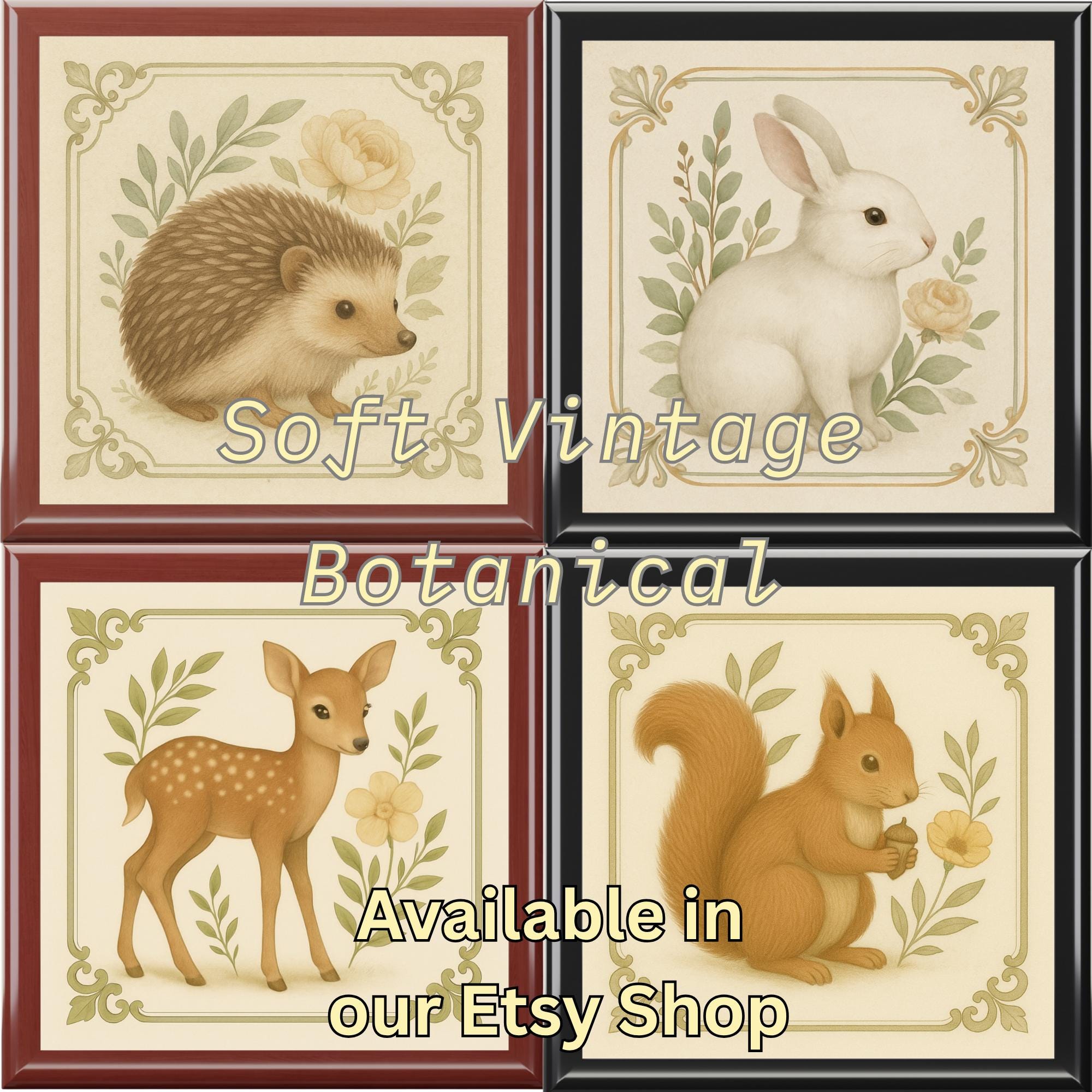 SOFT VINTAGE FAWN Box | Storybook Deer Keepsake | Gender-neutral ...