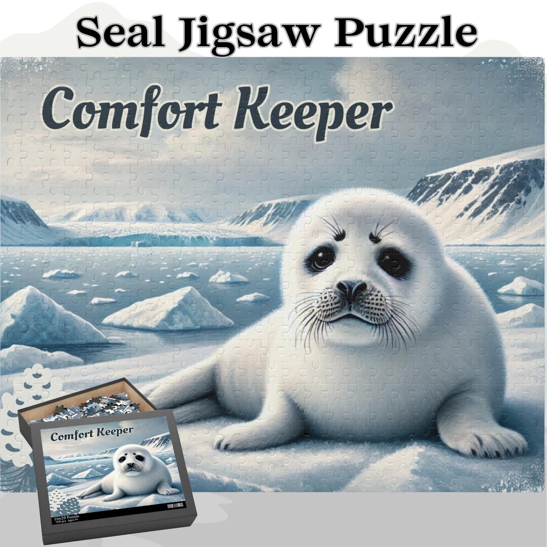 SEAL PUZZLE | Comfort Keeper Jigsaw | Tiny Wild Wisdom Baby Animal ...