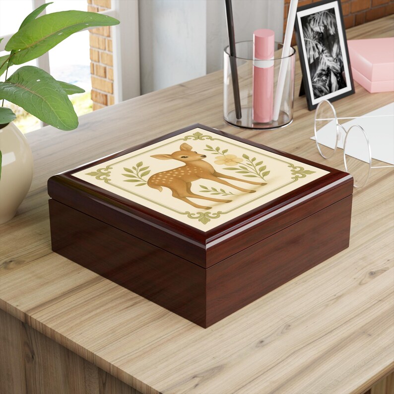 SOFT VINTAGE FAWN Box | Storybook Deer Keepsake | Gender-neutral ...