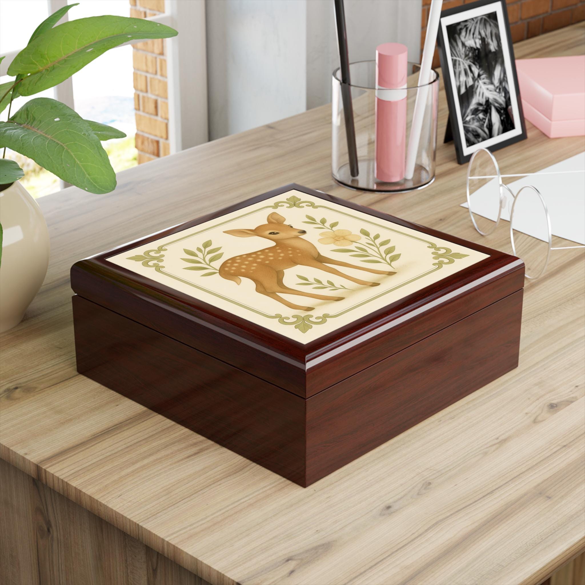 SOFT VINTAGE FAWN Box | Storybook Deer Keepsake | Gender-neutral ...