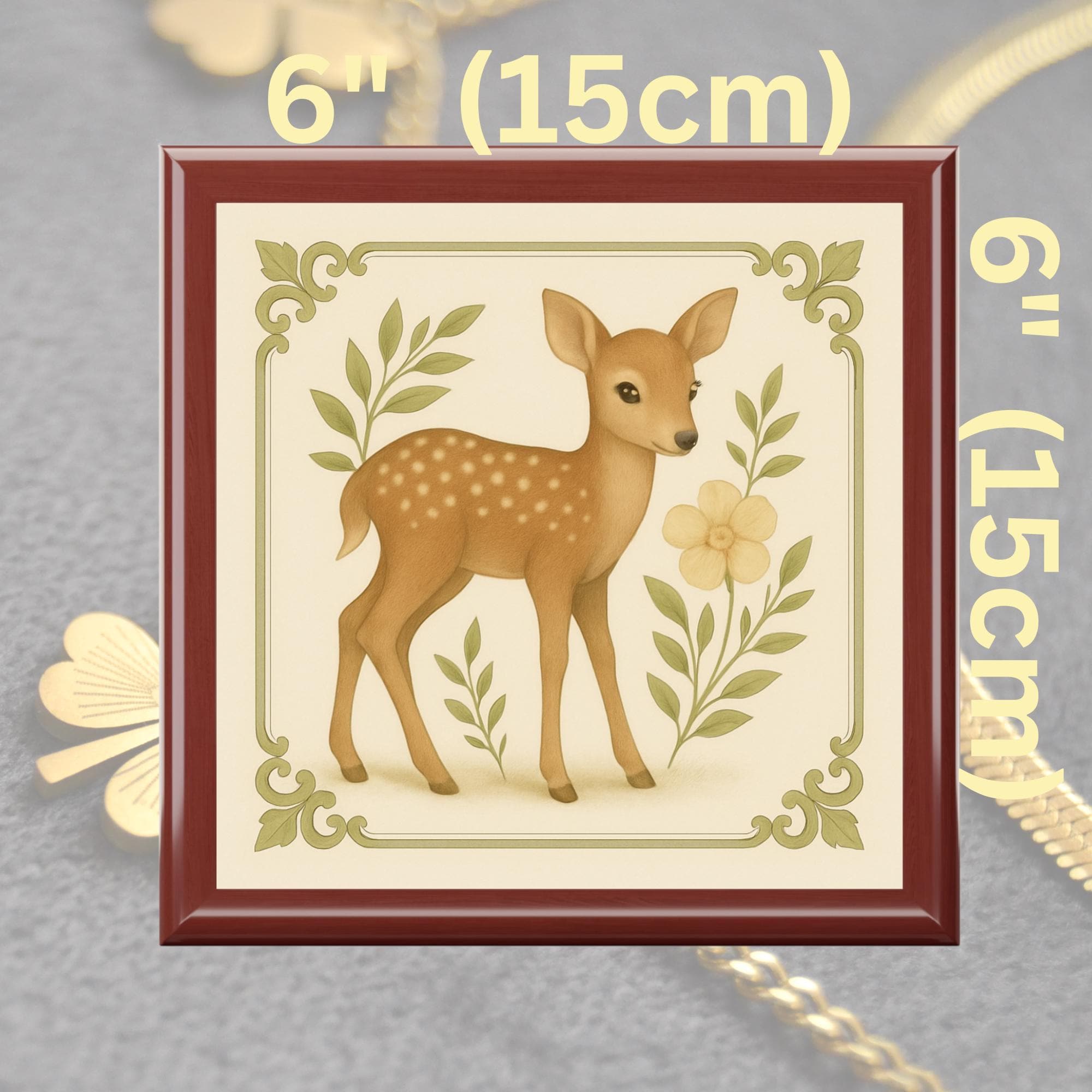 SOFT VINTAGE FAWN Box | Storybook Deer Keepsake | Gender-neutral ...