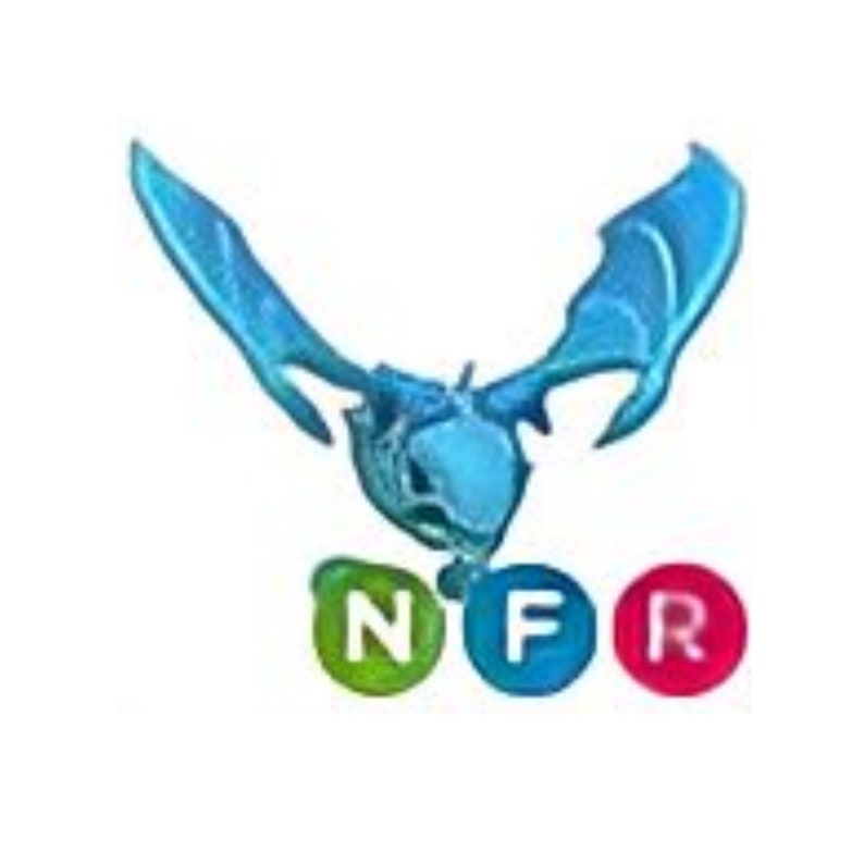 NFR Frost Dragon neon Fly Ride Roblox Adopt Me Fast - Etsy