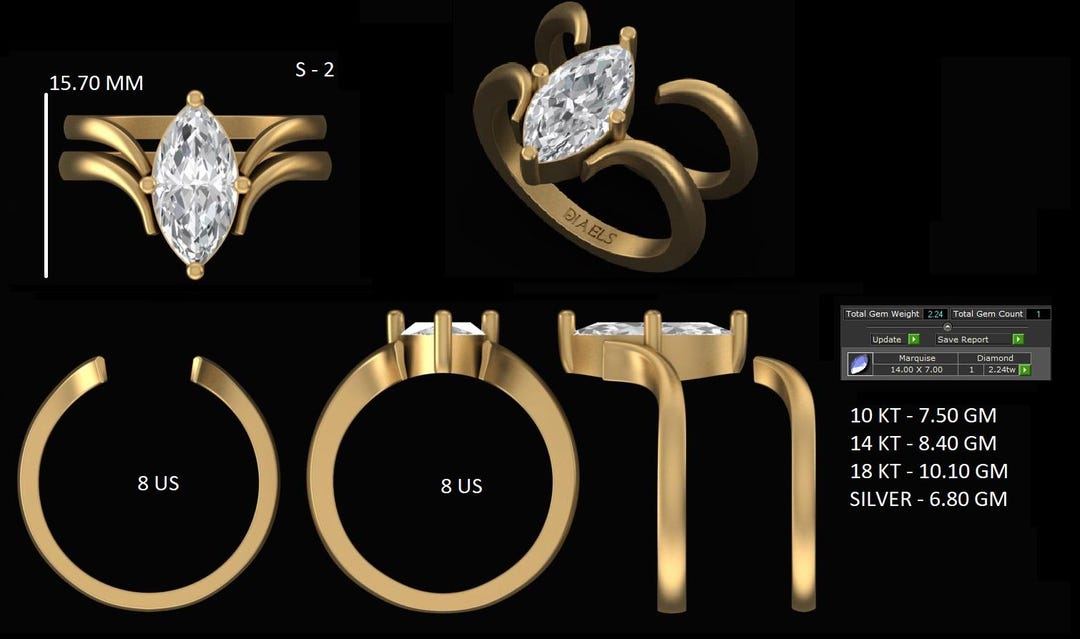 Engagement Ring Cad Design, Wedding Band Cad Design Service, Know Your ...