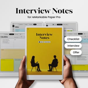 Interview Note Template for Remarkable Digital Planner Hiring Manager ...