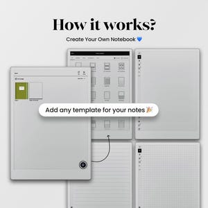 Notebook Covers for Remarkable Pro Template PDF Digital Notebook Cover ...