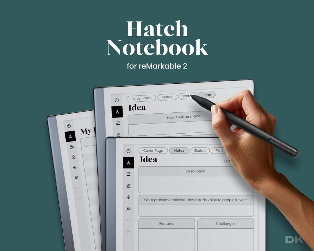 Idea Hatch Notebook for Remarkable 2 Template Idea Planner for Rm2 Idea Notebook Journal for ...