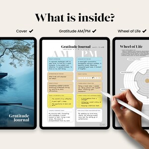 Gratitude Journal Digital Template for Goodnotes Gratitude Worksheet ...