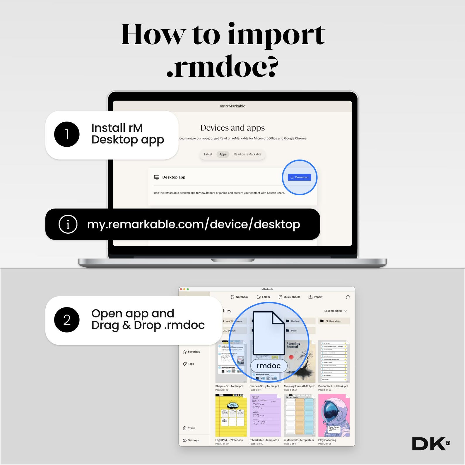 Shapes and Diagrams for Remarkable Paper Pro Template Stickers for ...