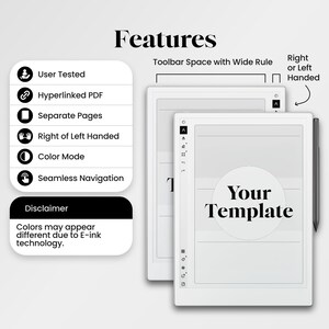 Mind Map Stickers for Remarkable Pro Template Traceable Shapes Visuals ...