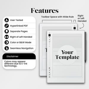 Meeting Notes for Remarkable Paper Pro Template Meeting Minutes Planner ...